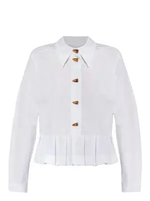 Munthe Pleated Hem Shirt - White