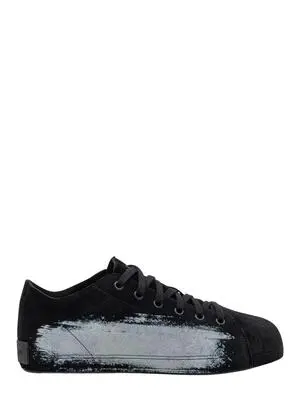 Y3 Nizzastar Lq Paint-splatter Sneakers - Black