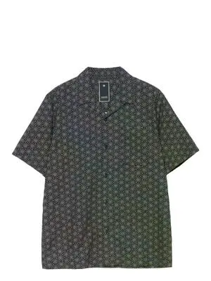 MAHARISHI Geometric-pattern Short-sleeve Shirt - Blue