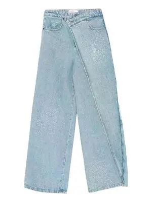 Giuseppe Di Morabito Embellished Paneled Jeans - Blue