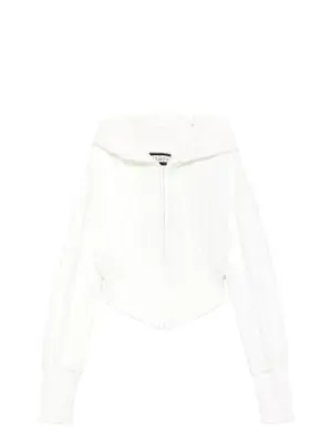 HAMZA Zip-front Hoodie - White