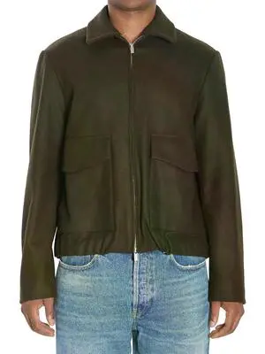 Barena Venezia Magan Flap-pocket Zip-front Jacket - Green