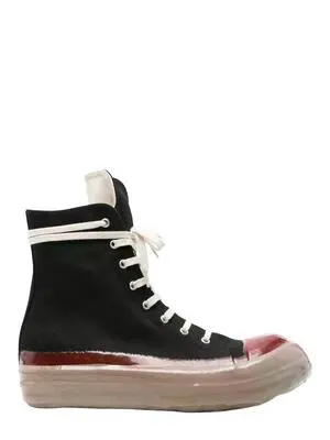 Rick Owens High-top Lace-up Sneakers - Black