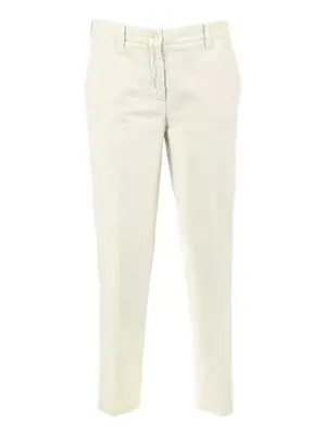 Aspesi Button-fastening Cotton Trousers - Neutrals