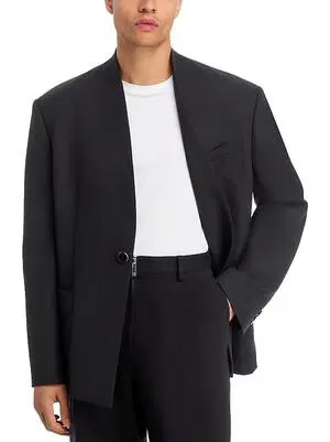 HELMUT LANG Collarless Relaxed Fit Blazer
