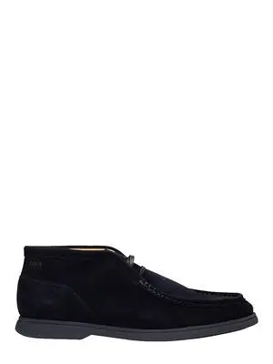 BOSS Sienne Suede Chukka Boots Dark Blue