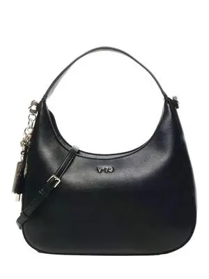 V°73 Crescent Shoulder Bag With Charms - Black