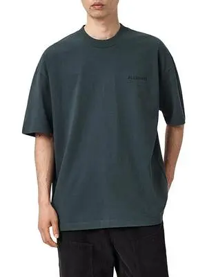 ALLSAINTS Oversized Future Logo Graphic Tee - Sunil Blue