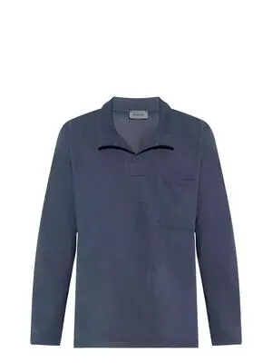 Hanro Long-sleeve Pocket Sweatshirt - Blue