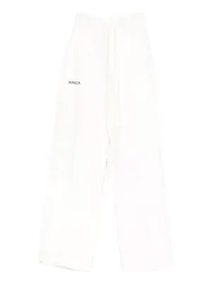 HAMZA Drawstring Cuffed Trousers - White