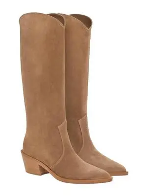 GIANVITO ROSSI Waylon Boot - Brown Suede