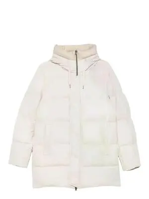Herno Hooded Quilted Coat - Neutrals