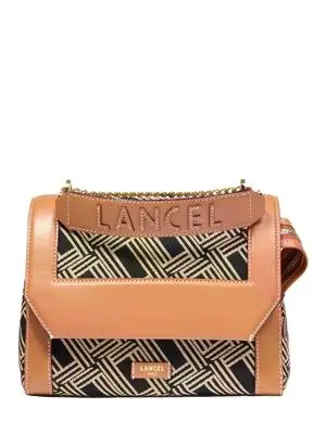 LANCEL Ninon Geometric-pattern Crossbody Bag - Black
