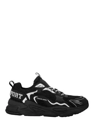 PLEIN SPORT Logo-embellished Sneakers - Black