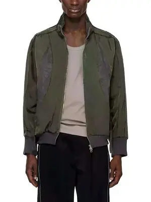 SONG FOR THE MUTE Teardrop Panel Track Jacket - Green