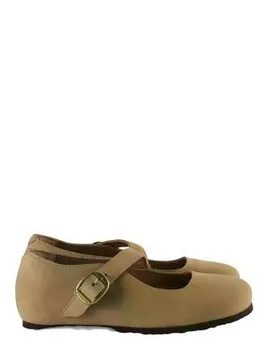 BIRKENSTOCK Tracy Buckle-strap Ballet Flats - Neutrals