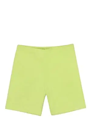 Callipygian Elasticated Biker Shorts - Yellow