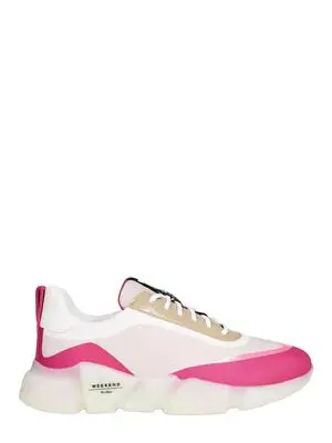 Max Mara Round-toe Chunky Sneakers - White