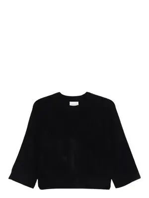 FORTE_FORTE Raglan-Sleeve Cropped Sweater