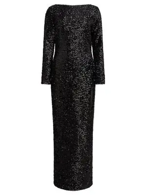 16Arlington Reta Sequinned Gown - Black