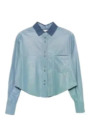 FORTE_FORTE Button-down Shirt - Blue