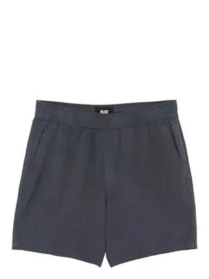 Paige Elastic-waistband Shorts - Blue