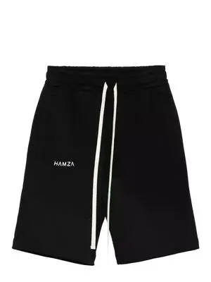 HAMZA Drawstring Pocket Shorts - Black
