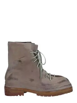 424 Distressed Leather Boots - Brown