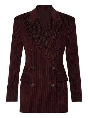 Brunello Cucinelli Corduroy Blazer - Burgundy