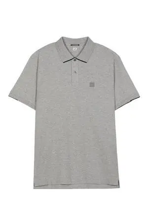 C.P. COMPANY Collar Short Sleeve T-shirt - Gray