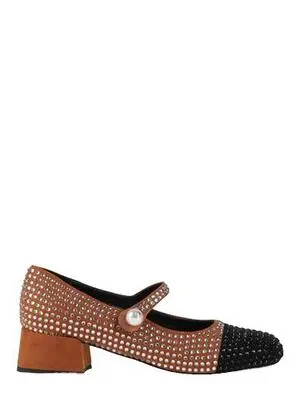 MASSIMO SANTINI Pumps With Appliqués And Crystals - Brown