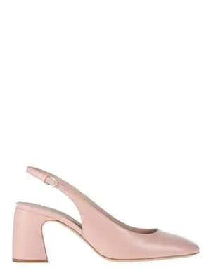 Emporio Armani Leather Slingback Pumps - Pink