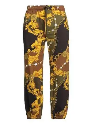 Versace Pants Burgundy Size Cotton - Green