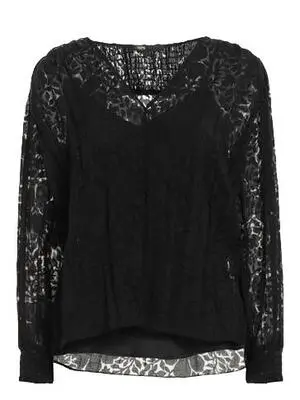 Maje Jacquard Top - Black