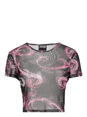 Versace Printed Crop T-shirt - Pink