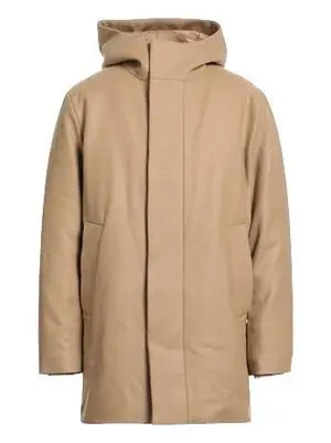 Sandro Camel Wool-blend Parka - Beige