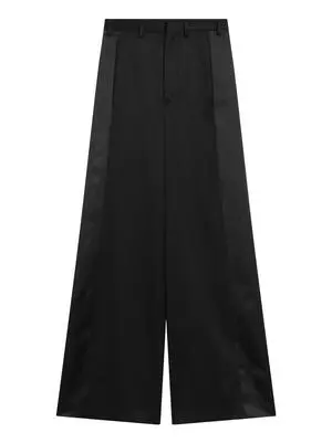 MAISON MARGIELA Satin Palazzo Pants - Black