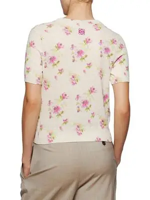 LOEWE Floral Cotton-Blend Sweater