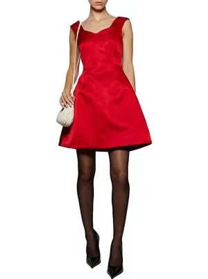 Rosie Assoulin Halo Mini Dress - Red