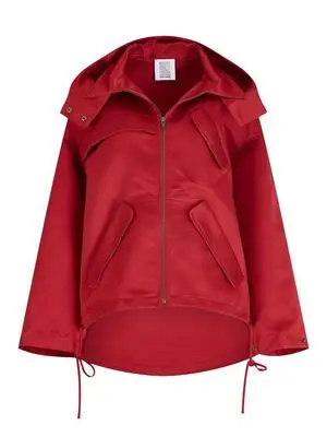 Rosie Assoulin Sarah Jessica Parka Satin Jacket - Red