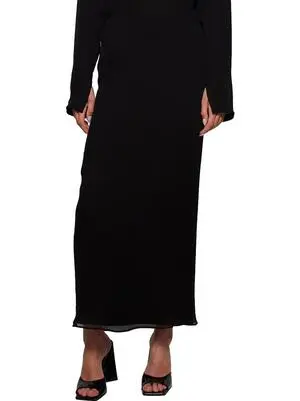 Wardrobe.NYC Layered Column Skirt - Black