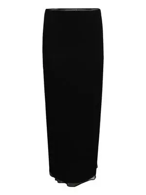 Wardrobe.NYC Layered Column Skirt - Black