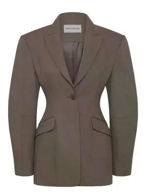 Rebecca Vallance Noah Balloon-sleeves Single-breasted Blazer - Brown