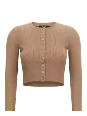 Max Mara Ribbed Cardigan - Neutrals