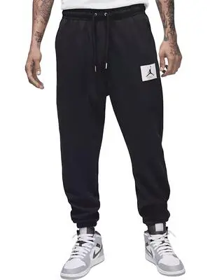 JORDAN Flight Logo Fleece Joggers - Black