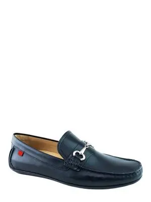MARC JOSEPH NEW YORK Wall Street Leather Buckle Loafer - Black Napa