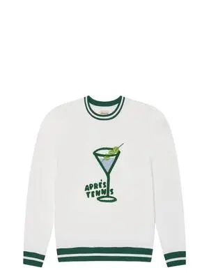 ELLSWORTH + IVEY Elle Apres Tennis Sweatshirt - Ivory