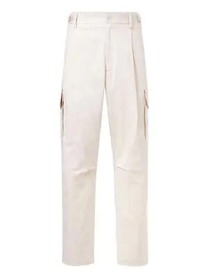 Moncler Cotton-blend Gabardine Cargo Pants - White