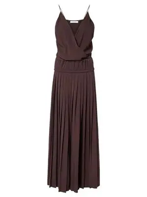 FERRAGAMO Gathered Gown - Brown