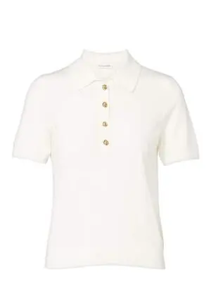 Altuzarra Nemo Wool-blend Polo Shirt - White